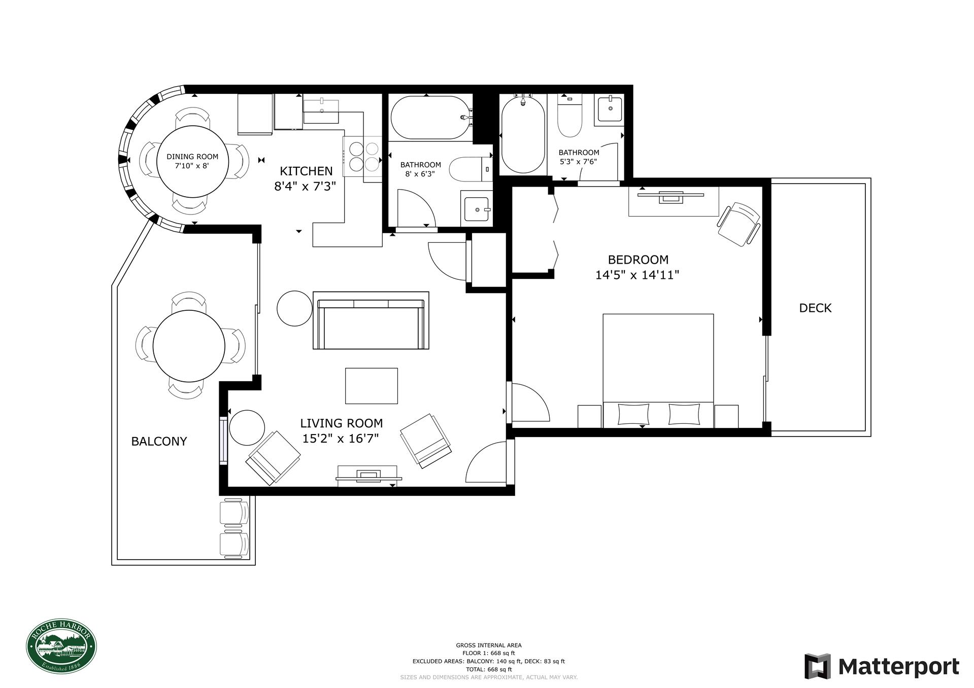 Harbor View Condo - 1 Bedroom | Roche Harbor, Washington | Roche Harbor ...
